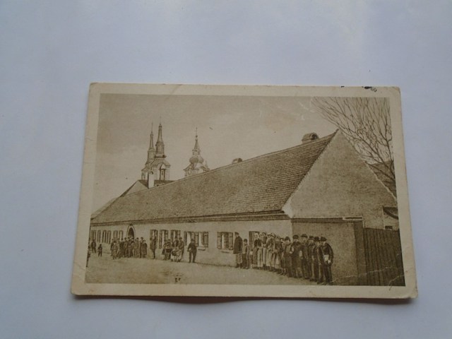 Razglednica  - Stara zgrada karlovačke gimnazije