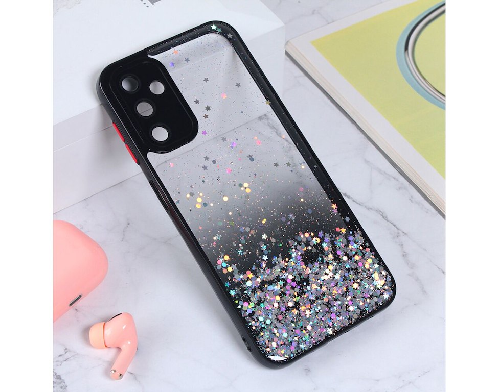 Futrola Frame Glitter - Samsung A145R/A146B Galaxy A14 4G/5G crna
