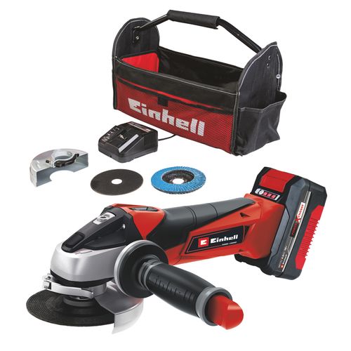 Einhell Akumulatorska ugaona brusilica kit TE-AG 18/115 Li (1x4,0Ah)