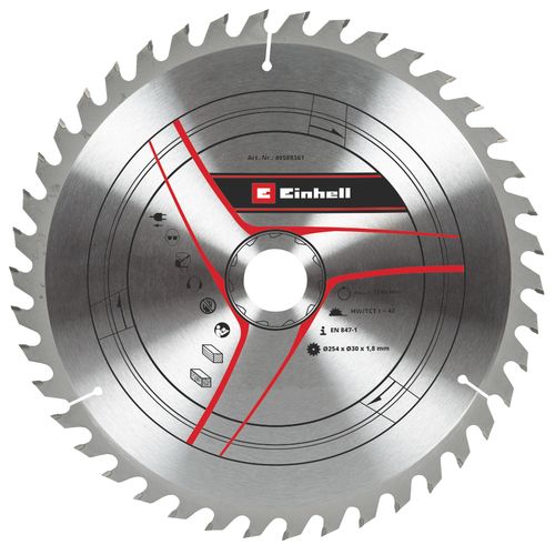 Einhell Pribor za stacionarne / preklopne testere TCT Rezni list 254x30x1,8 T42