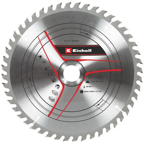 Einhell Pribor za stacionarne / preklopne testere TCT Rezni list 254x30x3,2 T48