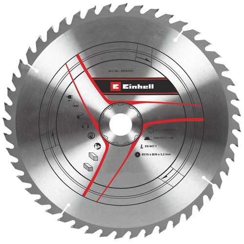 Einhell Pribor za stacionarne testere TCT Rezni list 315x30x3,2 T48