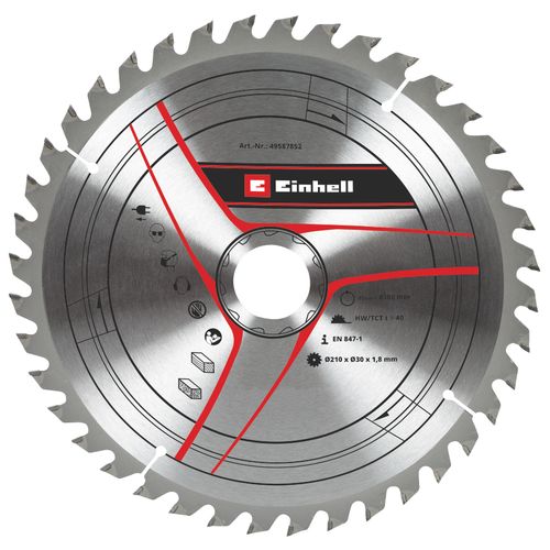 Einhell Pribor za stacionarne / preklopne testere TCT Rezni list 210x30x1,8 T40