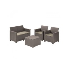 CURVER Baštenski set Elodie 2 seater sa box stolom, kapućino CU 254091