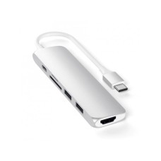 SATECHI Type-C Slim Multimedia Adapter V2 - Silver