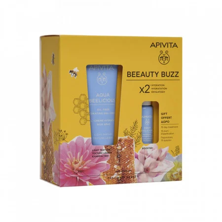 APIVITA POKLON PAKET AQUA BEELICIOUS GEL-KREMA PLUS BOOSTER