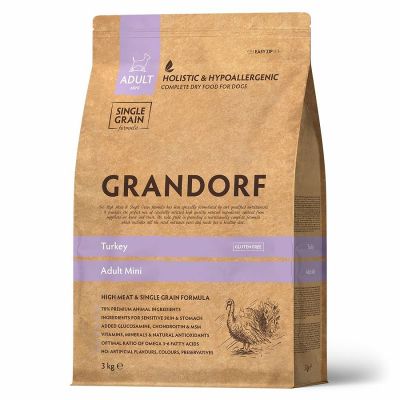 Grandorf Dog Adult Mini Ćuretina 3kg