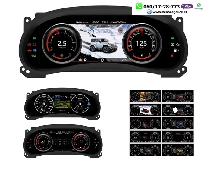 VIRTUELNA DIGITALNA TABLA JEEP WRANGLER