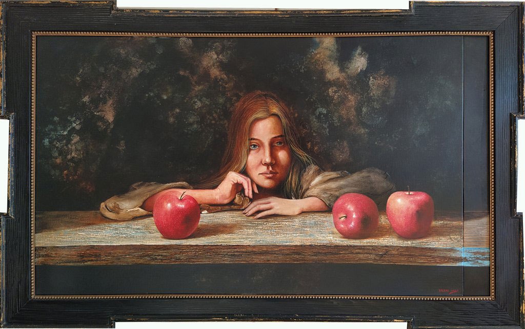 Devojka i jabuke