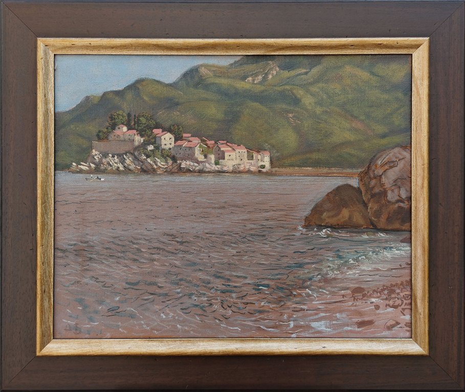 Sveti Stefan u sumrak