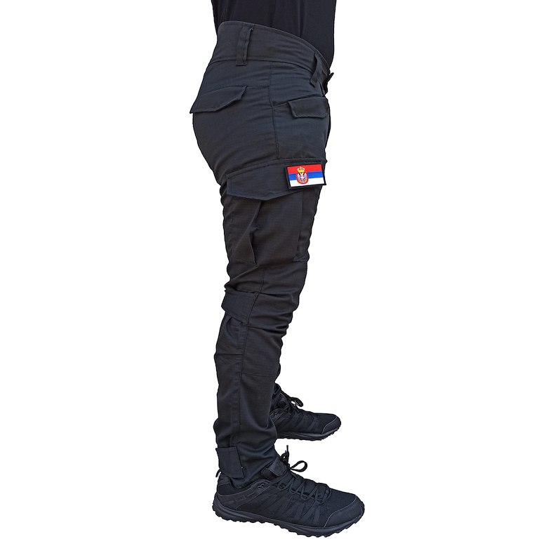 Taktičke pantalone sa amblemom crne