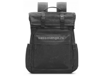V7 Elite Roll top Canvas Backpack 16" black