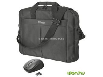 TRUST 21685 Primo Bag with wireless mouse 16" black