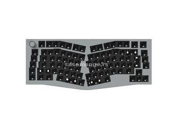 KEYCHRON Q10 (Alice Layout) QMK RGB Knob Barebone keyboard ISO grey
