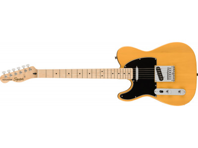 Squier By Fender Legacy Affinity Series™ Telecaster® Left-Handed, Maple Fingerboard, Black Pickguard, Butterscotch Blonde