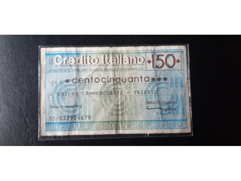 150 LIRA ITALIANO