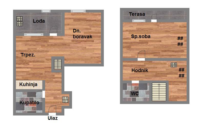 Komforan dvosoban stan sa velikim potencijalom 70m2