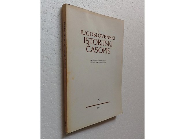 JUGOSLOVENSKI ISTORIJSKI ČASOPIS 4/1965