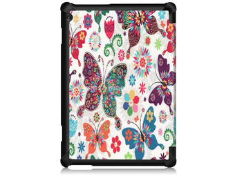 ZONE Smart Case mappa case Apple iPad Pro 12.9 (2020) colored large butterfly pattern