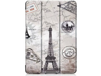 ZONE Smart Case mappa case Apple iPad Air (2020) / iPad Air (2022) Eiffel tower map pattern