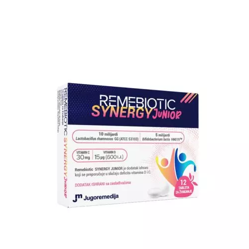 Jugoremedija Remebiotic Synergy Juniror 12 tableta za žvakanje