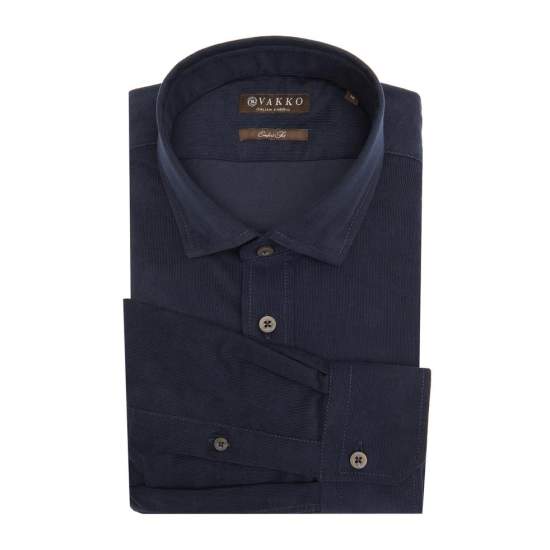 VAKKO RIBBED VELVET SPORTS SHIRT