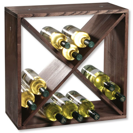 Kesper ksp69241 polica za vino borovo drvo 50x50x25cm