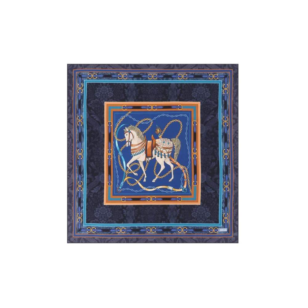 VAKKO ANIMAL PATTERNED SILK BANDANA