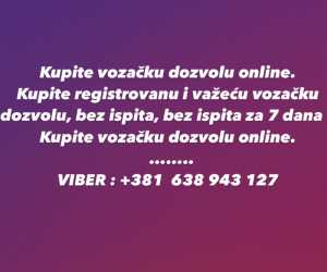 Kupite vozačku dozvolu online.