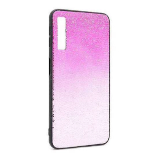 Futrola Glittering New za Samsung A750F Galaxy A7 2018 pink-srebrna