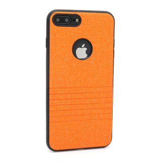 Futrola silikon Embossed za Iphone 7 Plus narandzasta