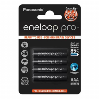 Baterija NiMH punjiva Eneloop Pro 1.2V 950mAh AAA 4/1 blister PANASONIC