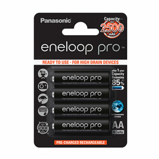 Baterija NiMH punjiva Eneloop Pro 1.2V 2550mAh AA 4/1 blister PANASONIC