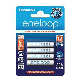 Baterija NiMH punjiva Eneloop 1.2V 800mAh AAA 4/1 blister PANASONIC