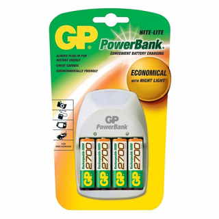 Punjac standardni PowerBank PB11GS270-UE4 + 4x2600mAh AA NiMh GP