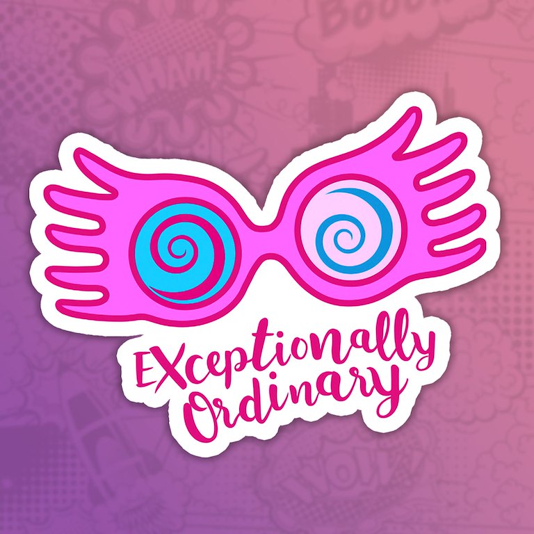 EXCEPTIONALLY ORDINARY – HARRY POTTER STIKER