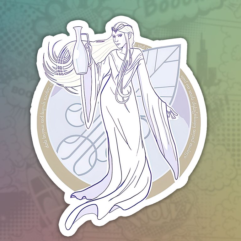 GALADRIEL LOTR STIKER