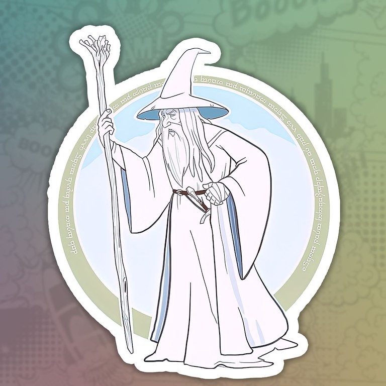 GANDALF LOTR STIKER