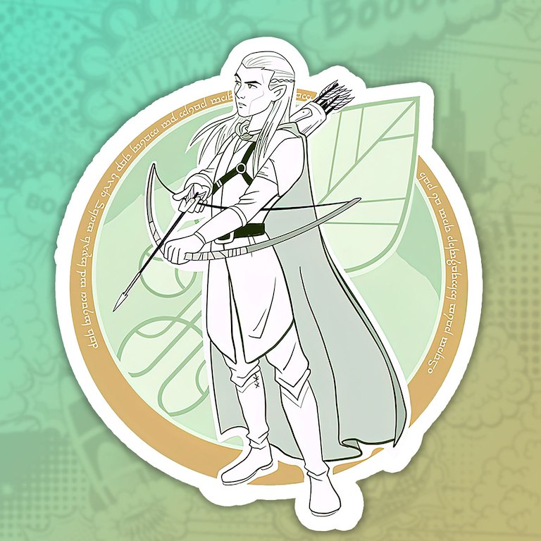 LEGOLAS LOTR STIKER