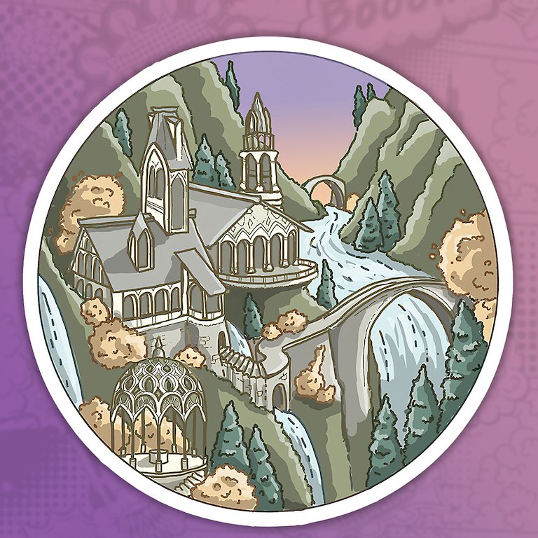 RIVENDELL LOTR STIKER