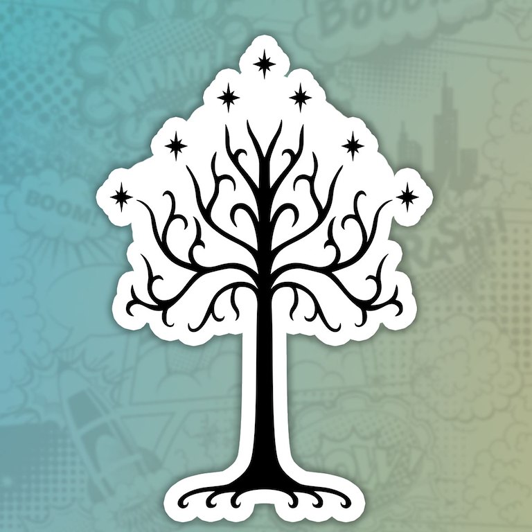 TREE OF GONDOR LOTR STIKER