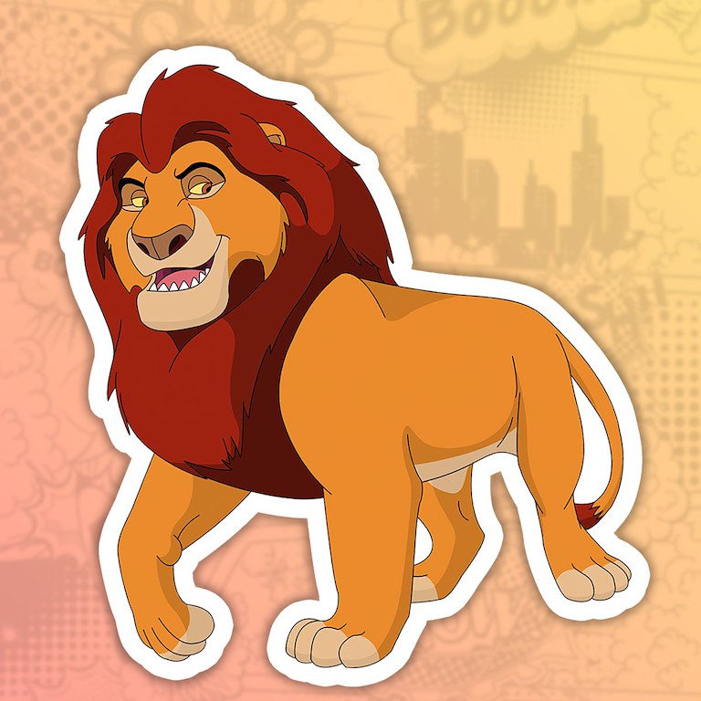 LION KING STIKER 1