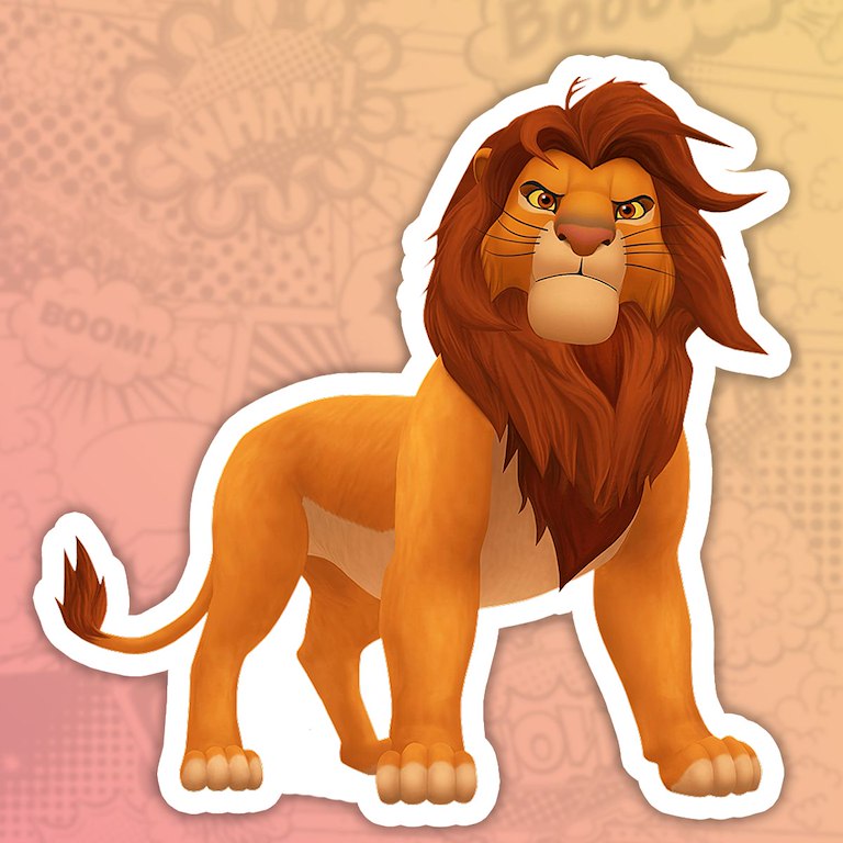 LION KING STIKER 4