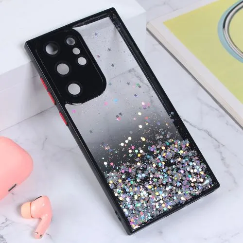 Futrola - maska Frame Glitter za Samsung S918B Galaxy S23 Ultra crna