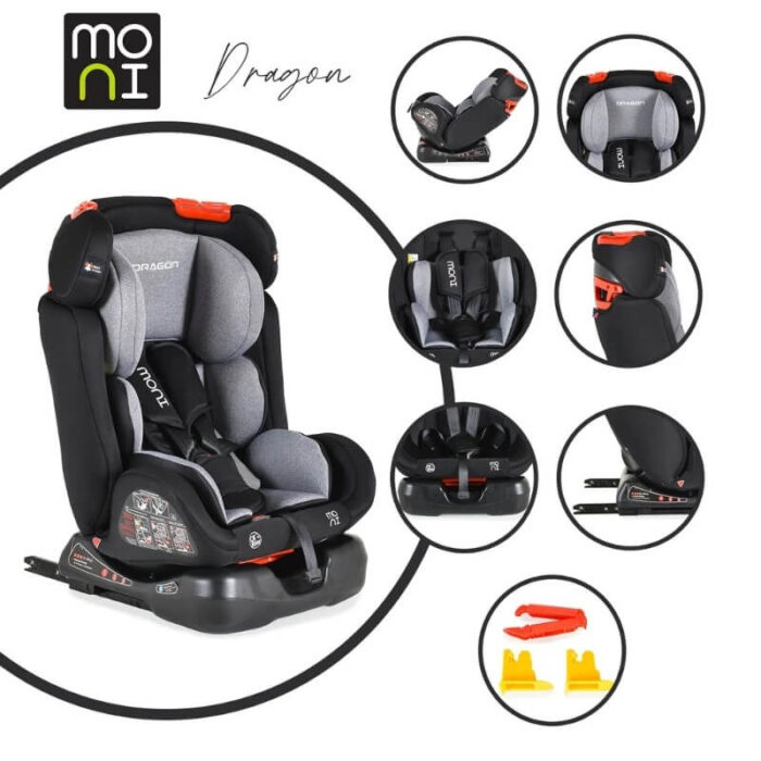 Cangaroo auto sedište Dragon bez rotacije, 0-36kg Isofix