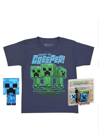 Set majica i figura POP! - Minecraft, ChrgdCreepr
