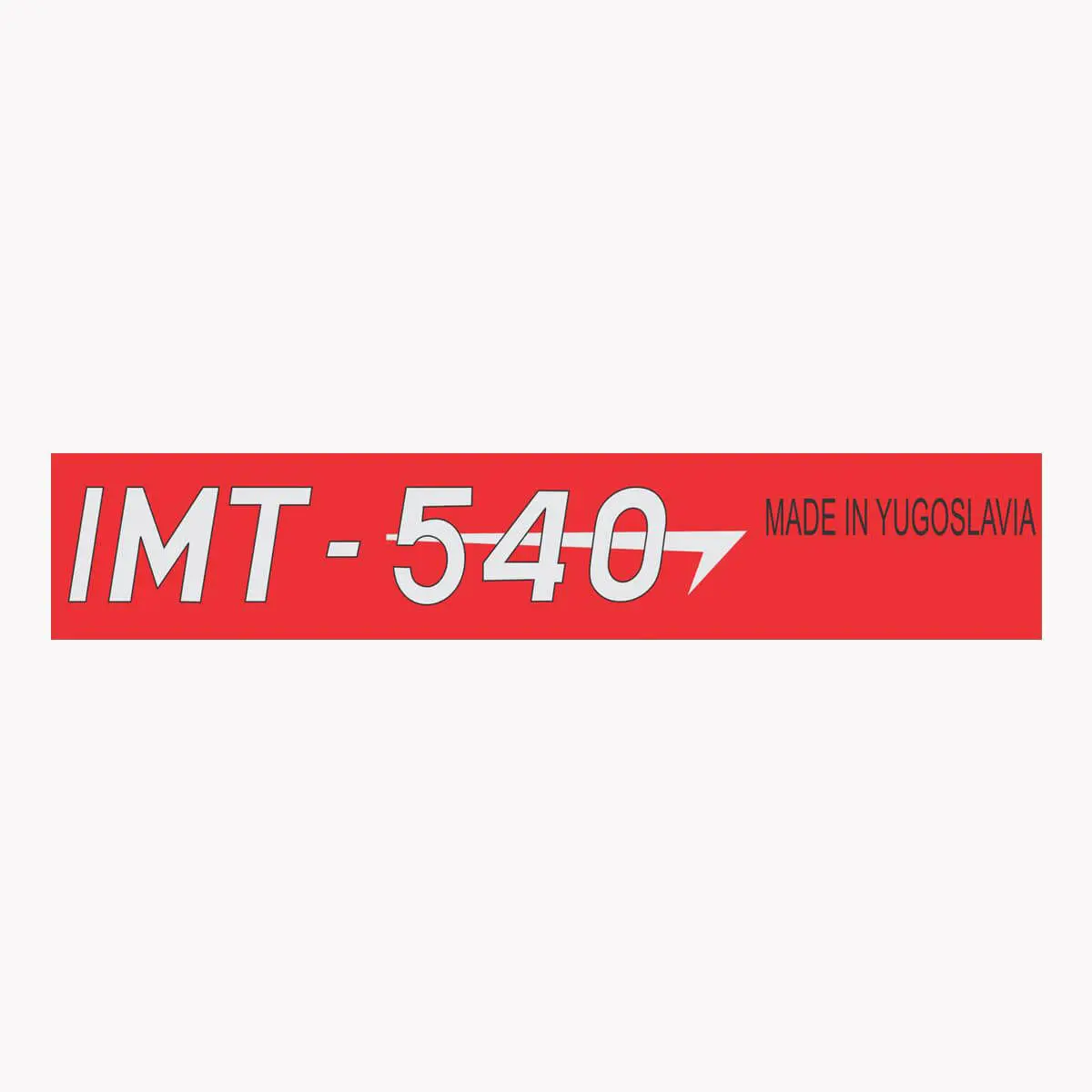 CAR 888 ACCESSORIES Nalepnica "Imt 540" velika crvena