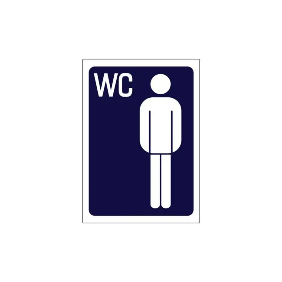 OCTOPUS Nalepnica Muški toalet A7 UNL-1844 4/1 teget