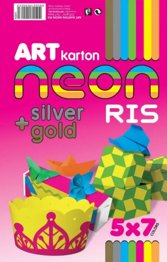 OPTIMUM Ris Aart kartona A4 1/35 250g neon