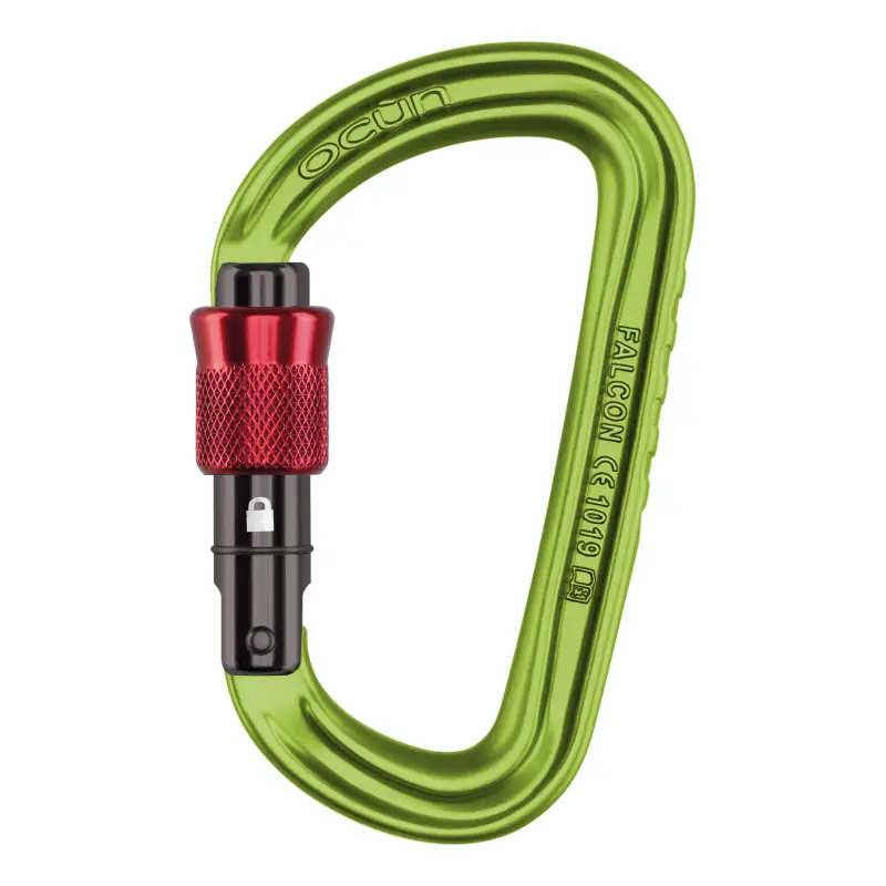 Ocun Falcon Screw karabiner zeleni